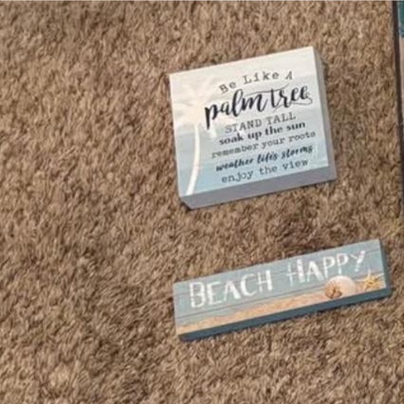 Wall Decor | Decorative Beachthemed Signs | Poshmark